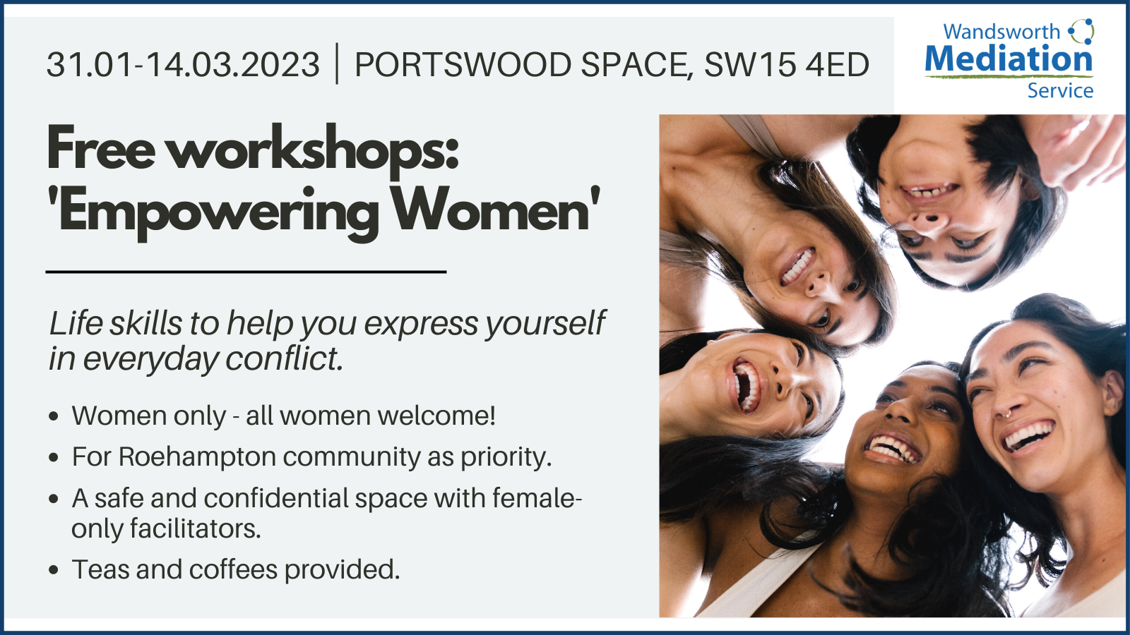 Wandsworth Mediation Service – Free Empowering Women Workshops ...